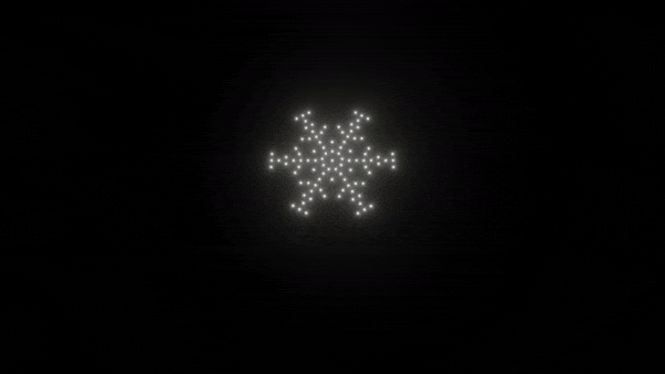 Snowflake animation - 100 drones — Shop | SPH Engineering